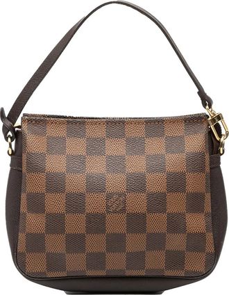 Louis Vuitton Crossbody Bags - Damier Ebene Trousse Pochette - Gr. unisize - in Braun - f&uuml;r Damen