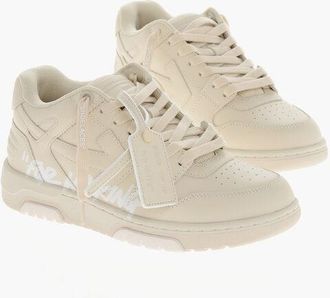 Off-white Leather FOR WALKING Lace-up Sneakers size 36,5