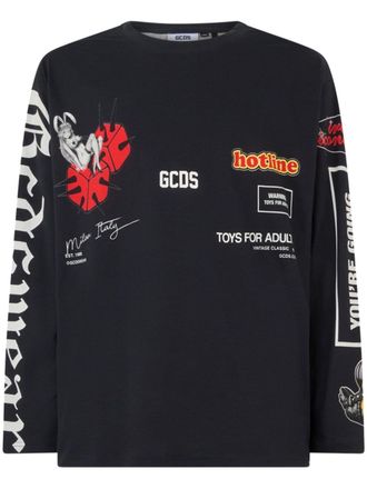 GCDS t-shirt &agrave; logo imprim&eacute; - Noir