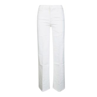 Mother Femme, Pantalons, Blanc, Taille: W28 The Twister Sneak Wide Leg