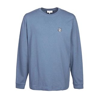 Maison Kitsun&eacute; Maglia - - Sweatshirts & Hoodies - Herren - Blau - S