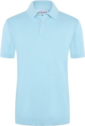 Tom Rusborg Leichtes Poloshirt mit gerippten B&uuml;ndchen in
