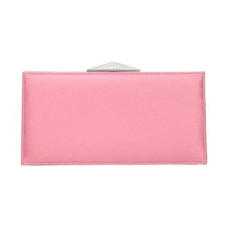 Jimmy Choo London Femme, Sacs, Rose, Taille: ONE Size Satin Clutch Bag