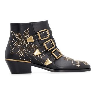 Chlo&eacute; Susanna Stiefeletten mit Nieten - - Shoes - Damen - Schwarzk - 37 EU