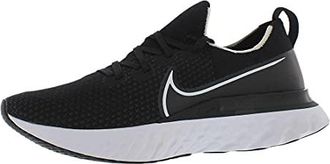 Nike Nike Homme React Infinity Run Flyknit Chaussure de Course, Negro/Plata Metalizado/Gris Oscuro, 40 EU