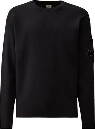 C.P. Company Cotton Sea Island Rundhals-Pullover - - Knitwear - Herren - Blau - 2XL