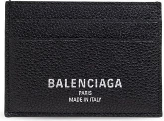 Balenciaga Kartenetui mit Logo - Schwarz
