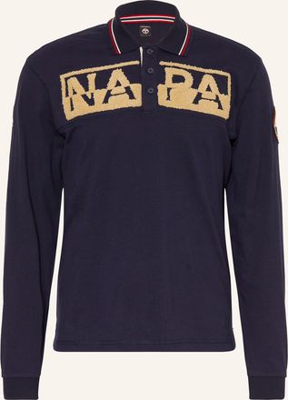 Napapijri Jersey-Poloshirt E-Archive Relaxed Fit blau