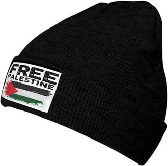 Generic Extensible Bonnet dhiver Tricot&eacute;, Palestine Libre! Je Soutiens la Palestine, Anti-Transpiration Chapeau dhiver Tricot&eacute;, Bonnet Chapeau Tricot pour Adu