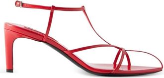 Jil Sander Femme, Chaussures, Rouge, Taille: 39 EU Flat Chaussures