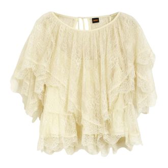 HUGO BOSS C Bennedy Bluse - - Blouses & Shirts - Damen - Beige - XL