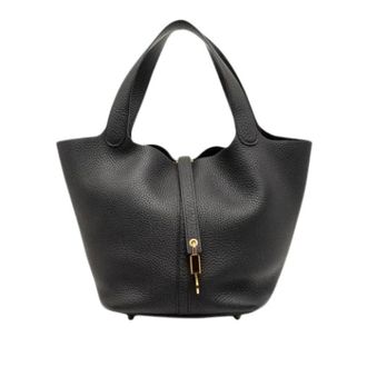 Herm&egrave;s Pre-owned Picotin Lock 22 - Femme - Pre-owned - Noir - Taille: ONE Size