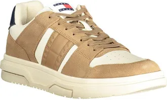 Tommy Hilfiger Leather Color-Block Sneaker - Beige