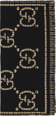 Gucci Check GG Wool Scarf