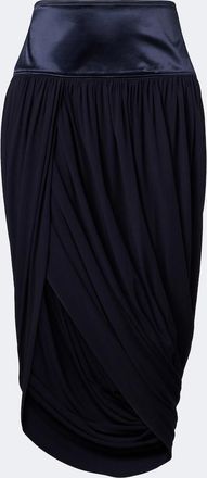 Ferragamo Jupe midi asym&eacute;trique