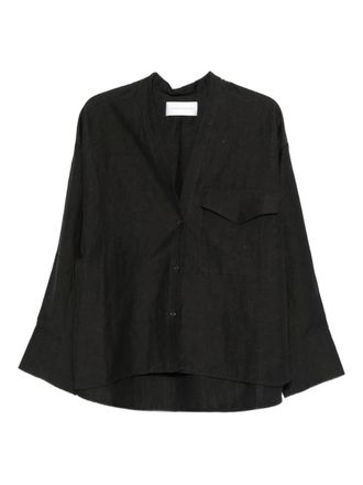 Christian Wijnants Tariez V-neck shirt - Grau