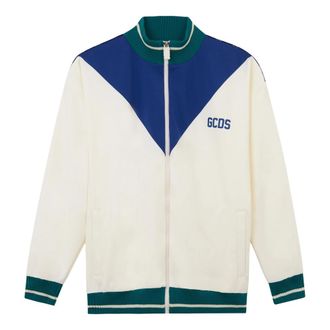 GCDS Color Block Track Jacket - - Sweatshirts & Hoodies - Damen - Wei&szlig; - M