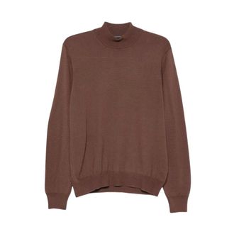 Tagliatore Lionel Turtleneck - Homme - Pulls - Brun - Taille: 2XL