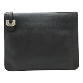 Herm&egrave;s Pre-owned City Hall 38 Sac Clutch - Femme - Pre-owned - Noir - Taille: ONE Size