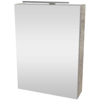 Fackelmann sbc Spiegelschrank 50 Nature-Oak - Linksanschlag