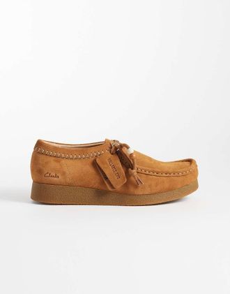 Clarks Wallabee EVOSh - Chaussures en daim - Gingembre-Orange