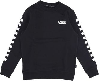 Vans Homme, Sweatshirts et sweats &agrave; capuche, Noir, Taille: L Exposition Check Crew Neck SweaT-shirt