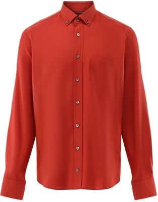 van Laack Chemise slim en coton m&eacute;lang&eacute;