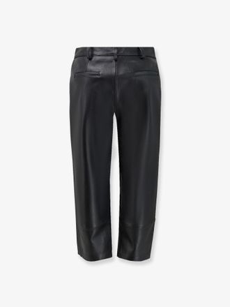 Frankie Shop Womens Trousers Lior Capri Leather Black