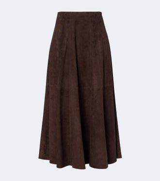 Arma Jupe midi Eleni en daim