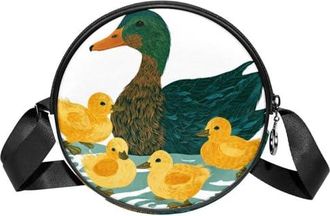 Generic Sac &agrave; bandouli&egrave;re rond pour femme, petit sac &agrave; bandouli&egrave;re avec fermeture &eacute;clair, bretelles r&eacute;glables, sac &agrave; main rond d&eacute;contract&eacute; pour femmes et fill