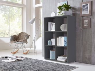 BMG M&ouml;bel W&uuml;rfelregal Nizza Gr&ouml;&szlig;en (Anthrazit, W&uuml;rfel 6 F&auml;cher)