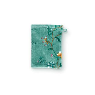 Pip Studio Les Fleurs Waschhandschuh Green 16x22cm (1 Stück)