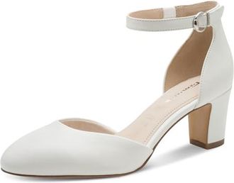 Tamaris Femme 1-22401-42 Escarpins, Cuir Blanc, 38 EU