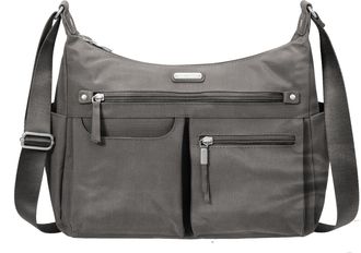 Baggallini Damen Crossbody-Taschen Anywhere Large Hobo, Sterling Shimmer