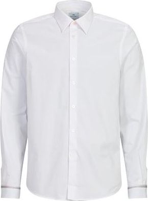 Paul Smith Chemise droite en coton m&eacute;lang&eacute;