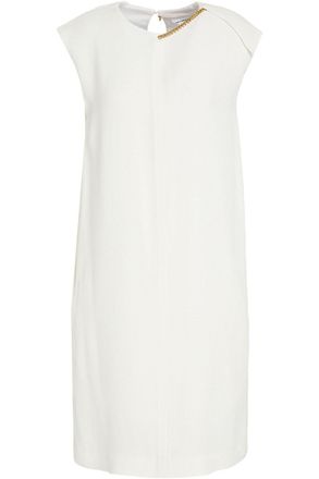 Victoria Beckham Chain-Embellished Sleeveless Crepe Dress. Size M
