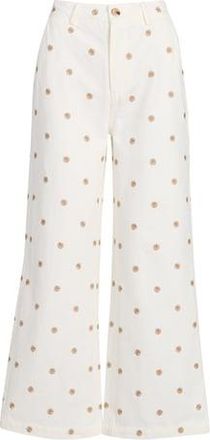 Garance Paris Pantalon brod&eacute; Victorine en coton