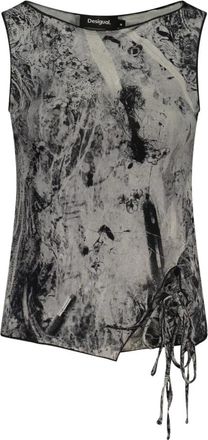 Desigual Femme, Tops, Noir, Taille: 36 FR Fantasy Tank Top