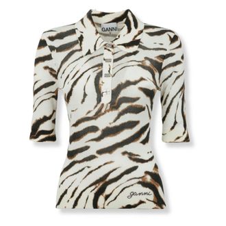 Ganni Femme, Pulls, Multicolore, Taille: 42 FR Polo