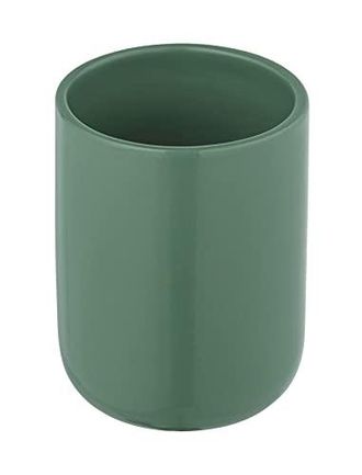 WENKO Allstar Zahnputzbecher Olinda, Zahnb&uuml;rstenhalter in konischer Form, Mundsp&uuml;lbecher in mattiertem Finish, hergestellt aus Keramik, idealer Zahnbecher f