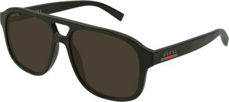 Gucci Pilotenbrille - - Accessories - unisex - Schwarzk - 57 MM
