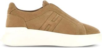 Hogan Homme, Chaussures, Brun, Taille: 42 1/2 EU Slip-On H580