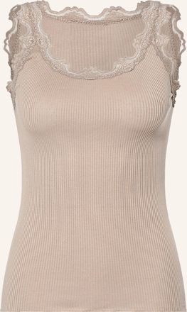 Rosemunde Seidentop Babette Mit Spitze braun