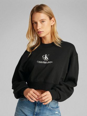 Calvin Klein Jeans Sweatshirt SHADOW GRAPHIC CREWNECK mit Logo