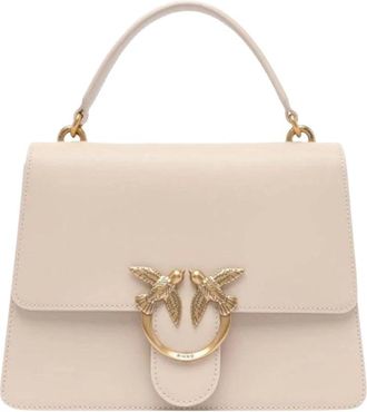 Pinko Pinko, Femme, Sacs, Beige, Taille: ONE Size Love One Handbag