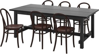 IKEA NORDVIKEN / SKOGSBO Tisch und 6 Stühle