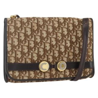Dior Pre-owned Vintage Trotter Canvas Schultertasche - - Pre-owned - Damen - Beige - ONE SIZE