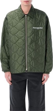 OAMC Oamc, Homme, Vestes, Vert, Taille: S Quilted Combat Outerwear Forest