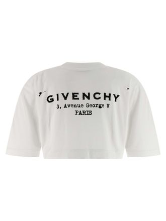 Givenchy Womens White Cotton T-Shirt