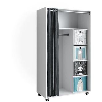 Vicco Kleiderschrank Doros, Wei&szlig;, 100 x 168 cm Vicco